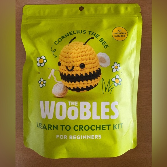 The Woobles | Other | The Woobles Cornelius The Bee Crochet Kit ...